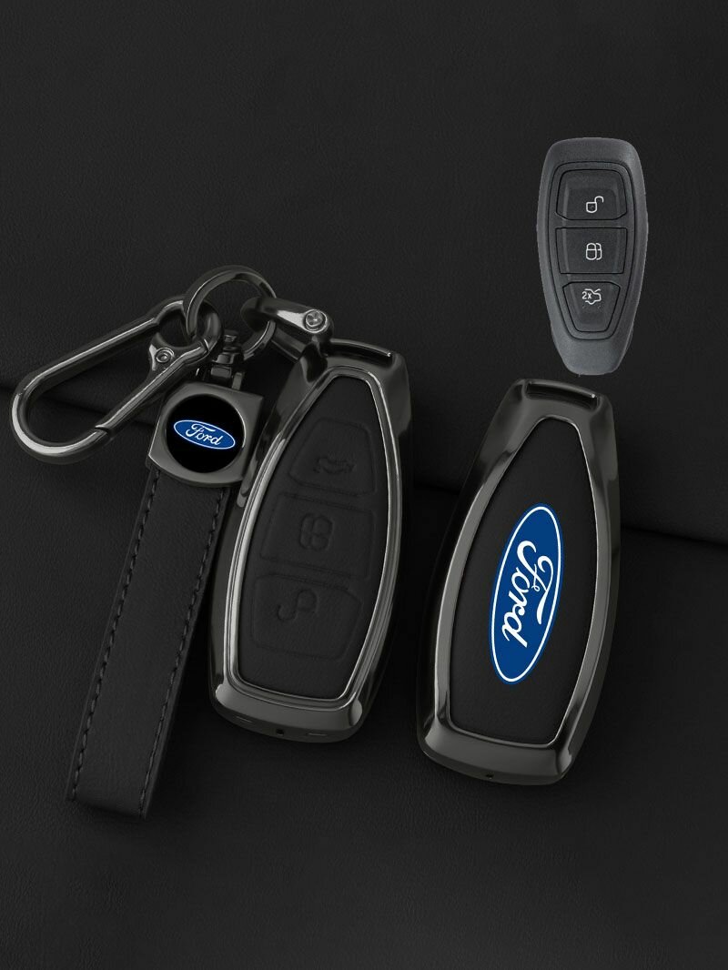 Чехол для автомобильного ключа Корпус ключа Ford Focus Fiesta Kuga Edge Mondeo Transit Explorer Taurus / Ford аксессуары