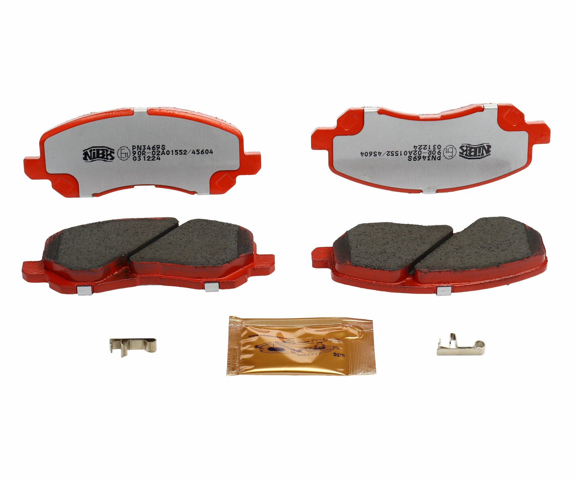 Колодки тормозные передние (4шт.) NiBK Арт. PN3469S / MITSUBISHI Galant (08-), Lancer (07-14)