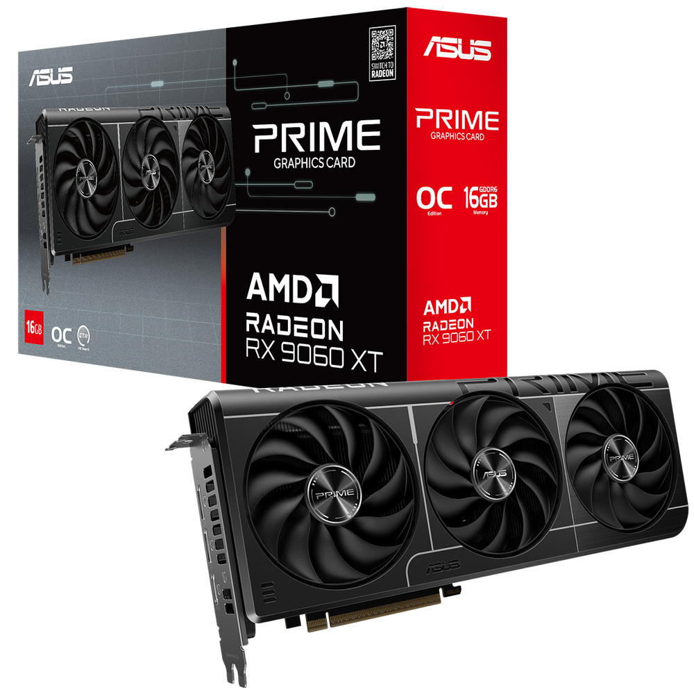 Видеокарта ASUS PRIME-RX9060XT-O16G