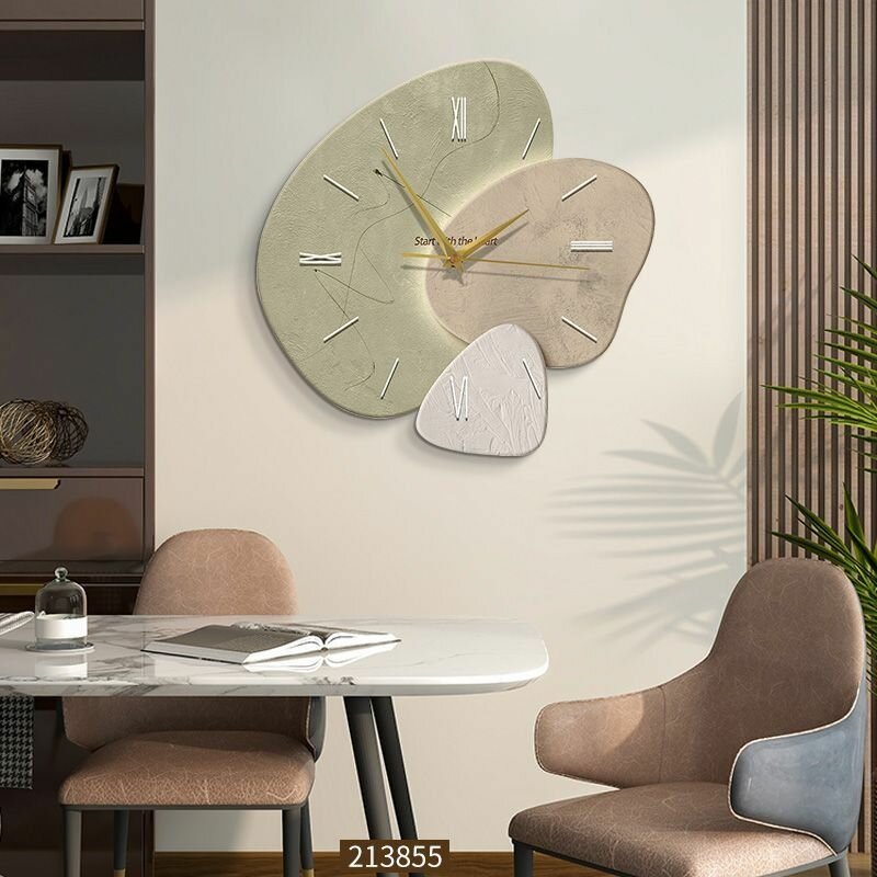 Новые стильные креативные настенные часы для гостиной и столовой40*40