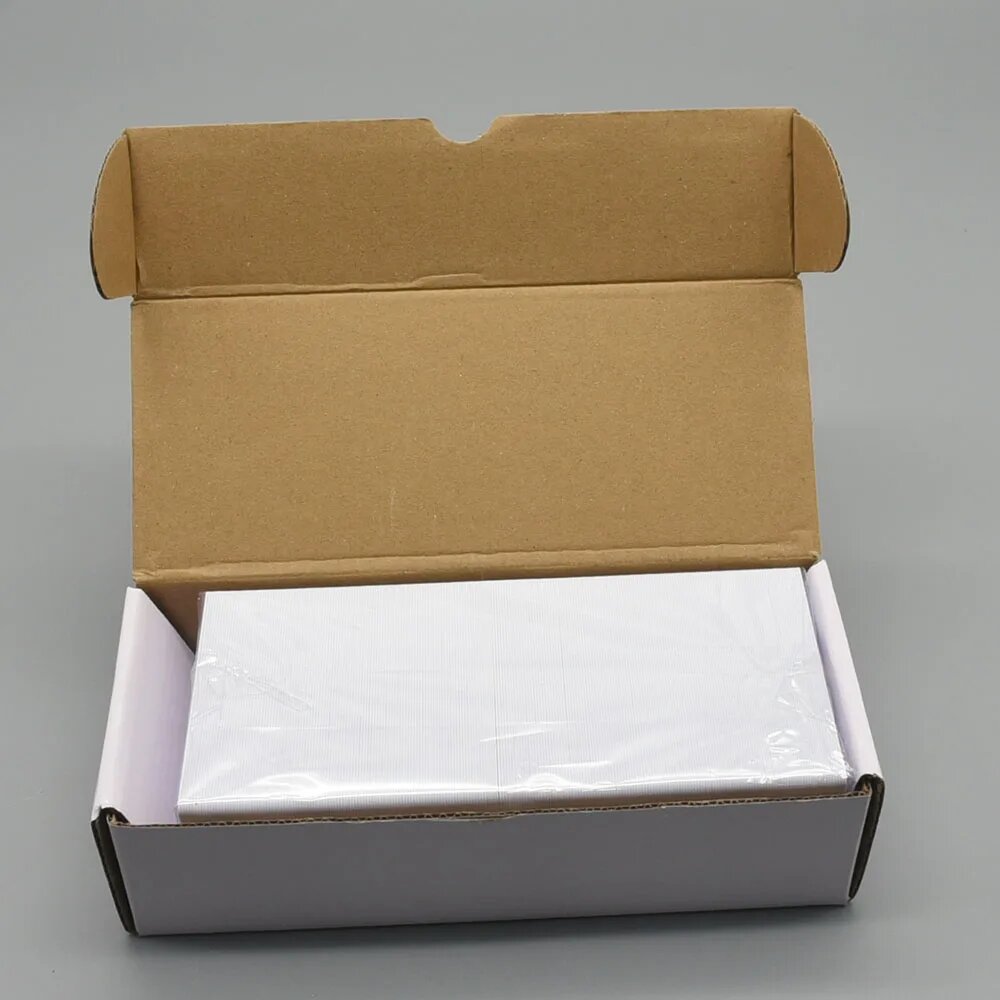 230 шт, белая пустая ПВХ-карта для струйной печати, водонепроницаемая пластиковая удостоверение личности, визитная карточка без чипа для Epson для струйного принтера Canon