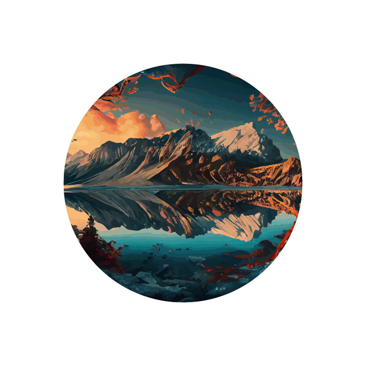 Игольница магнитная круглая с рисунком 'Две реальности', 25*3 мм, Hobby&Pro