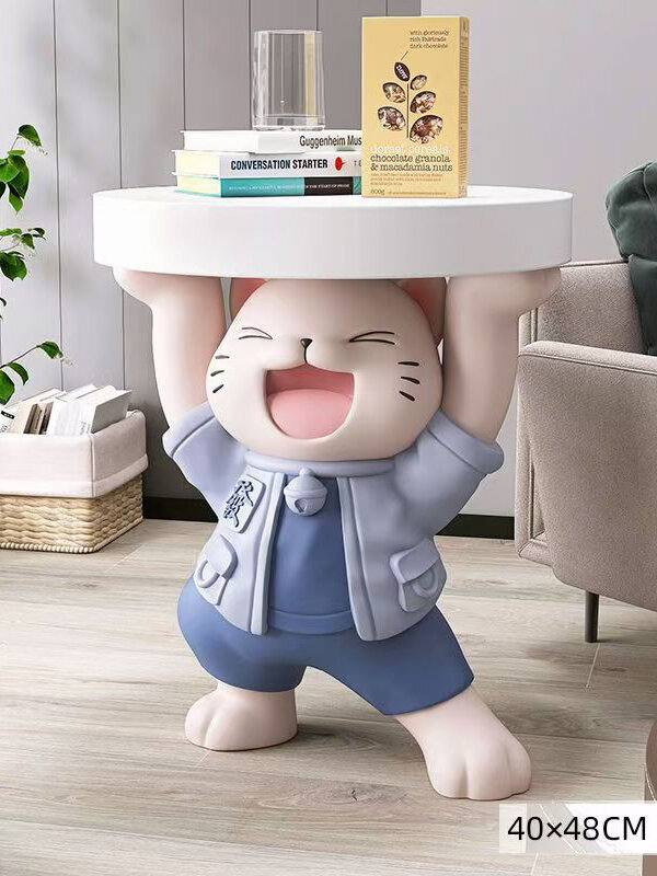 Креативный журнальный столик fortune cat, современный минималистичный декоративный журнальный столик