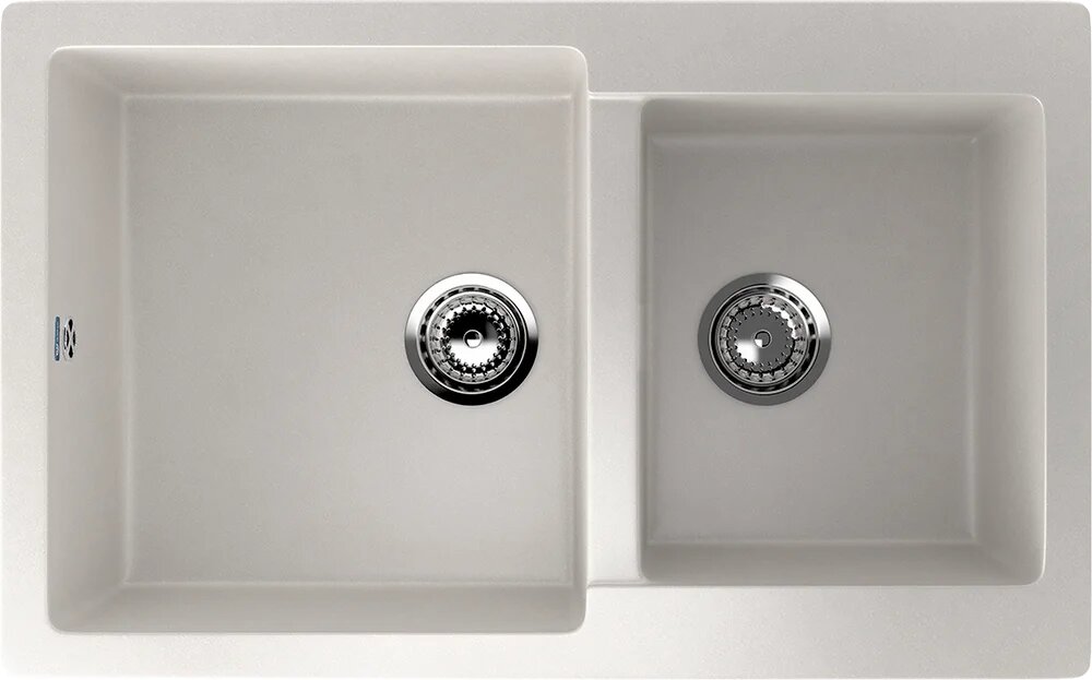 Мойка кухонная Ulgran U-505 -341 прямоугольная, 77x50, мойка для кухни, матовая, белая, российская