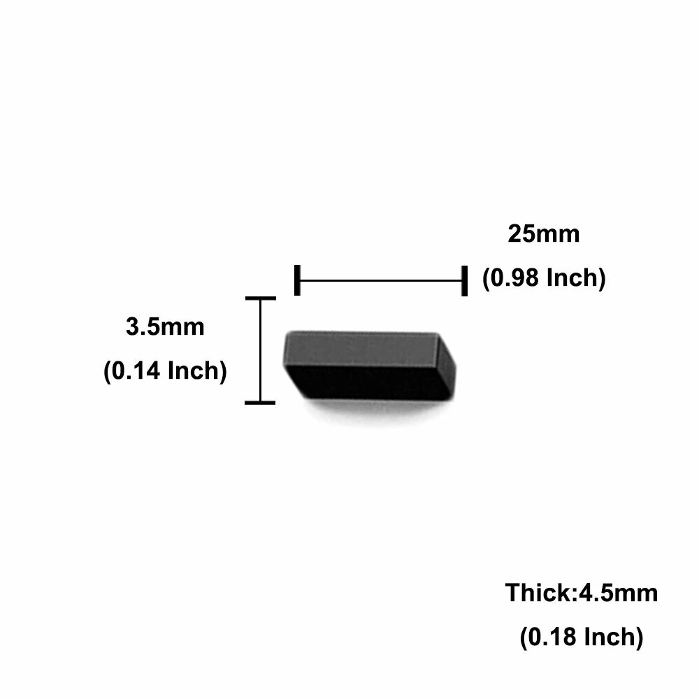 Акриловые дверные номера 100 мм черные -