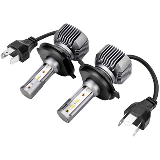 Лампа автомобильная ТМ Skyway LED H4 18W 6000K 4000Lm 12/24V 2-конт фотон (V2) радиатор компл.2 шт