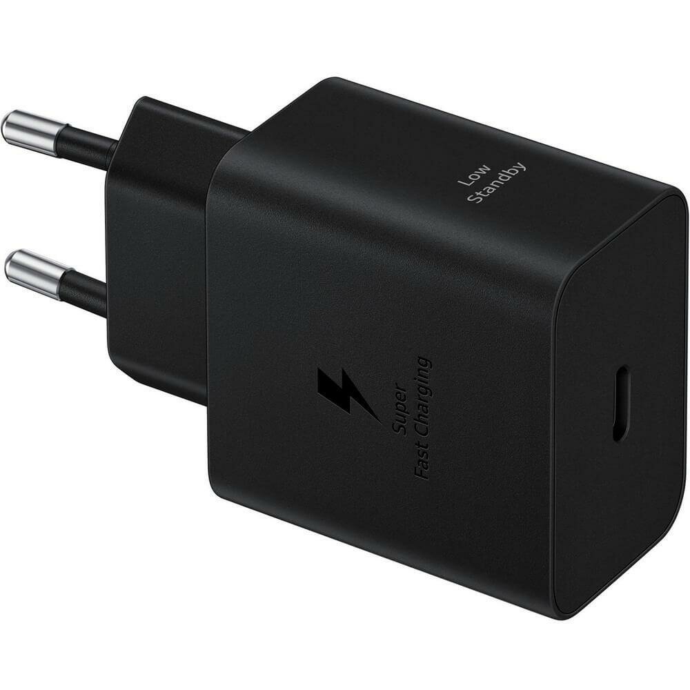 Сетевое зарядное устройство Samsung EP-T4511XBEGWW, 45 Вт с кабелем Type-C, Черный