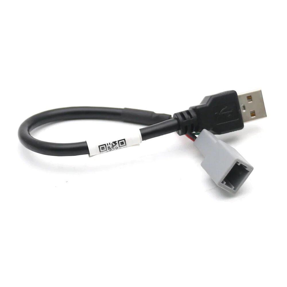 Автомобильный 4-контактный USB-Кабель-адаптер, разъем, аудиопровод, вход для медиа-CD Радио-плеера для Toyota Camry ключ для Toyota Camry, Avalon, Corolla RAV4, USB to Female