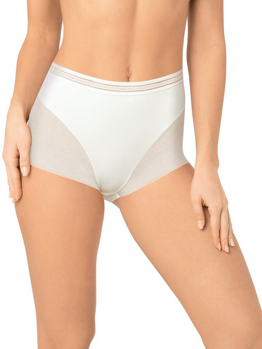 Трусы Amoret Высокие трусики-слипы из кружева с сетчатой структурой