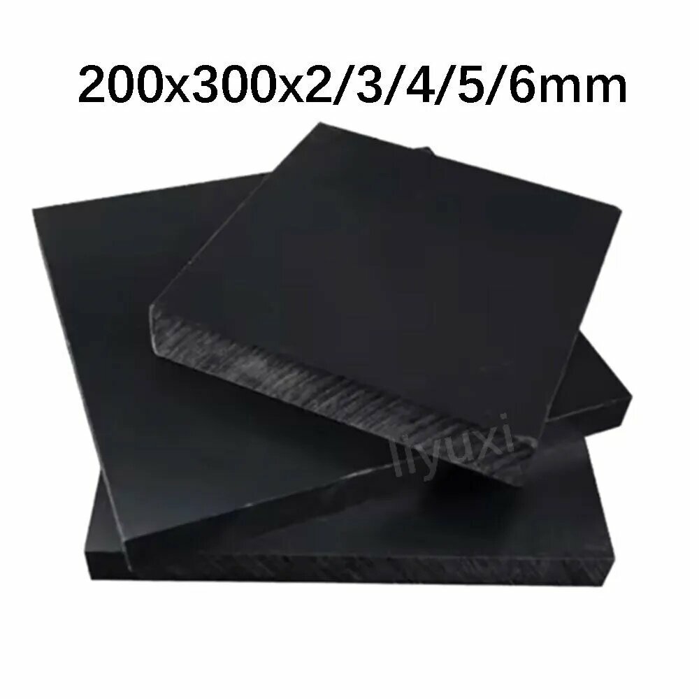 Черная доска из АБС-пластика, твердая пластиковая доска, длина 200x ширина 300x толщина 2-6 мм