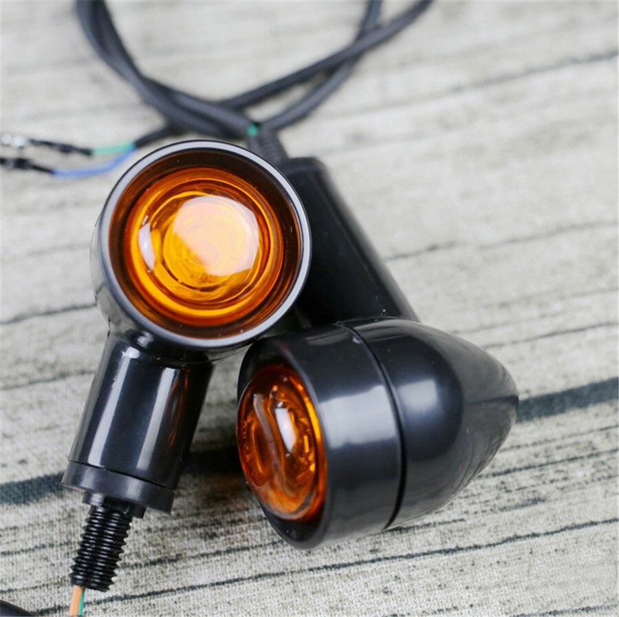 2 штуки высококачественных сертифицированных универсальных винтажных мотоциклетных светодиодных поворотников, угловых ламп, рулевых ламп, указателей поворота