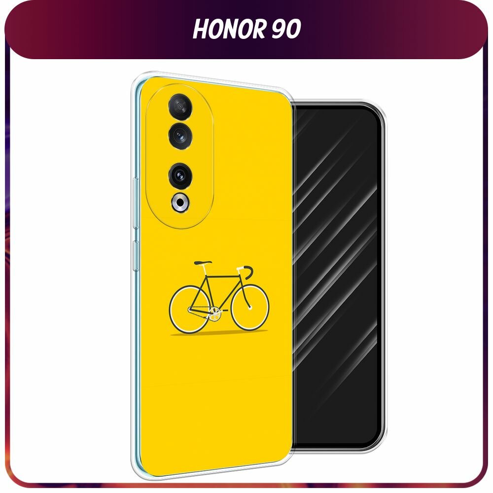 Силиконовый чехол на Honor 90 / Хонор 90 с принтом "Хобби велосипед 1"