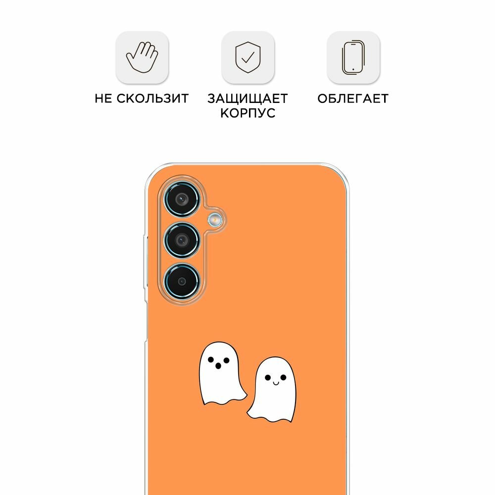 Чехол на Samsung Galaxy M35 / Самсунг Галакси M35 с принтом Cute ghosts — фото 1