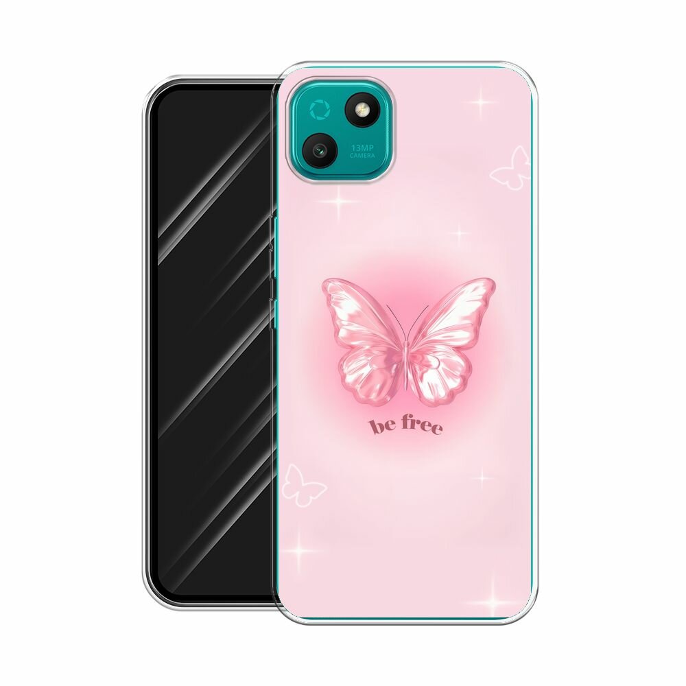 Чехол на Wiko T10 / Вико Т10 с принтом "Be free butterfly 1" — фото 1