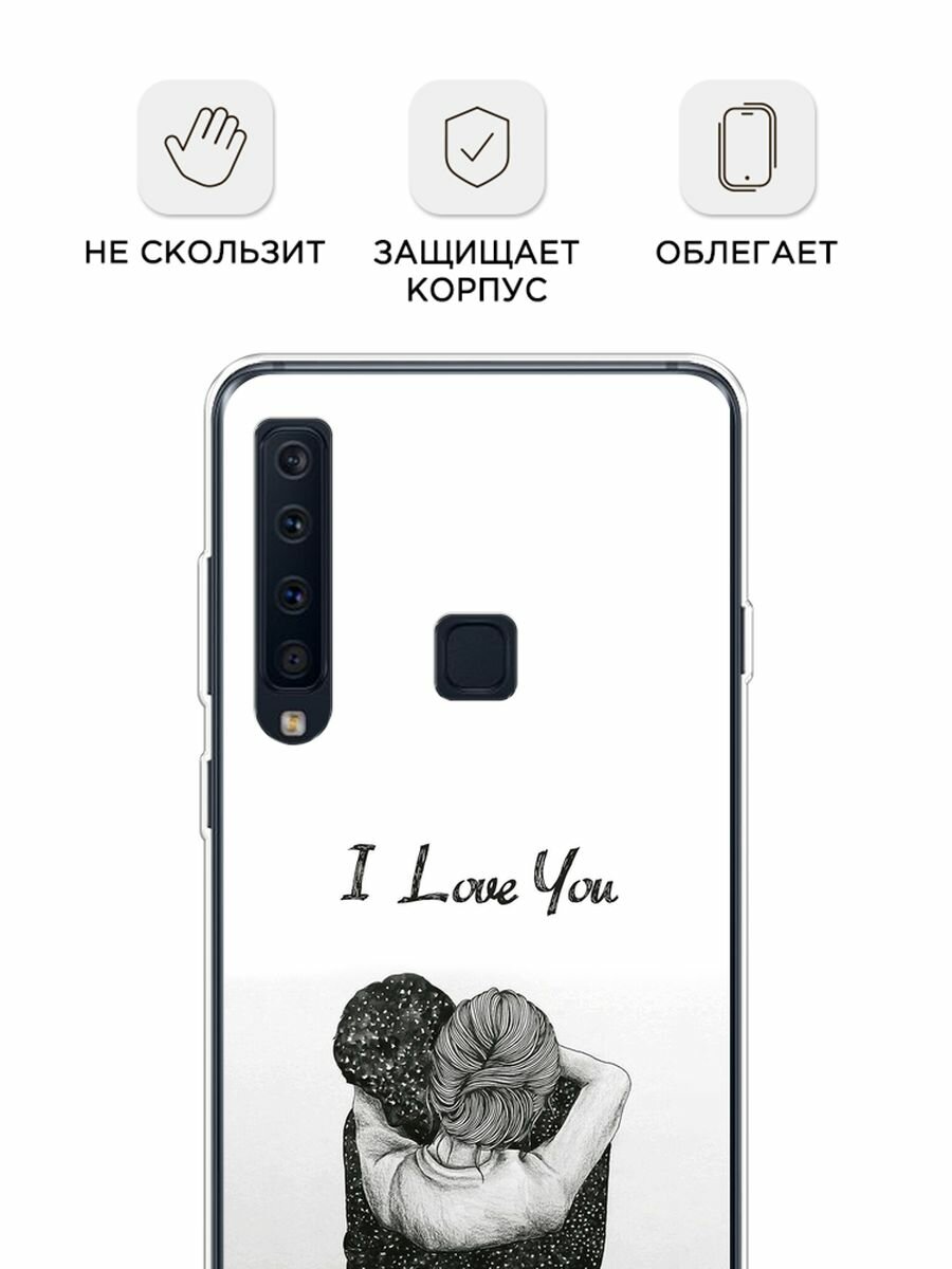 Чехол на Samsung Galaxy A9 2018 / Самсунг Галакси А9 2018 с принтом I love you 1 — фото 1