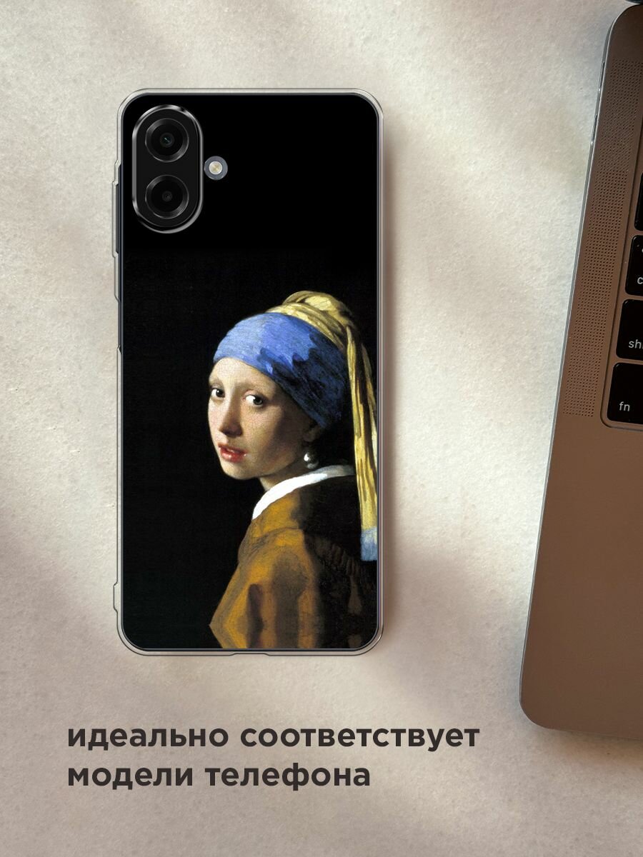 Чехол на Samsung Galaxy A07 / Самсунг А07 с принтом "Девушка с жемчужной сережкой" — фото 1