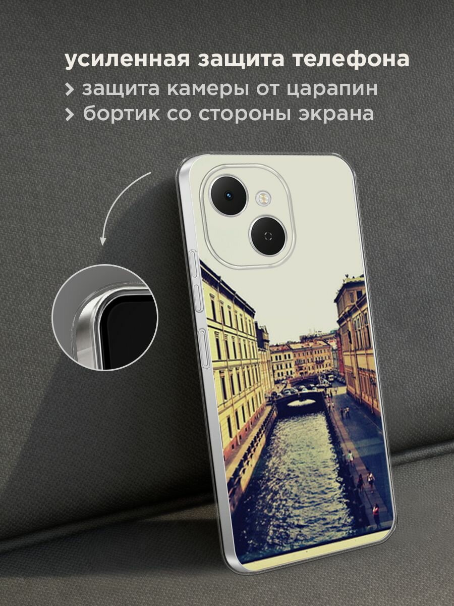 Чехол на Tecno Spark 40C / Текно Спарк 40C с принтом "Санкт-Петербург" — фото 1