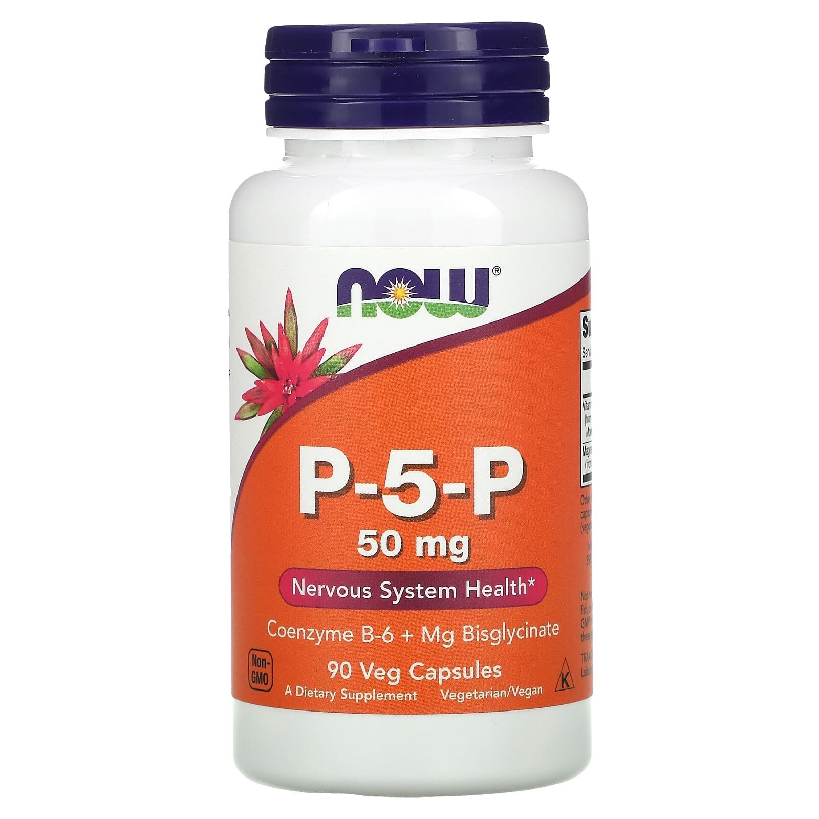 Now Foods P-5-P, Пиридоксаль 5-Фосфат b-6, 50 мг - 90 капсул