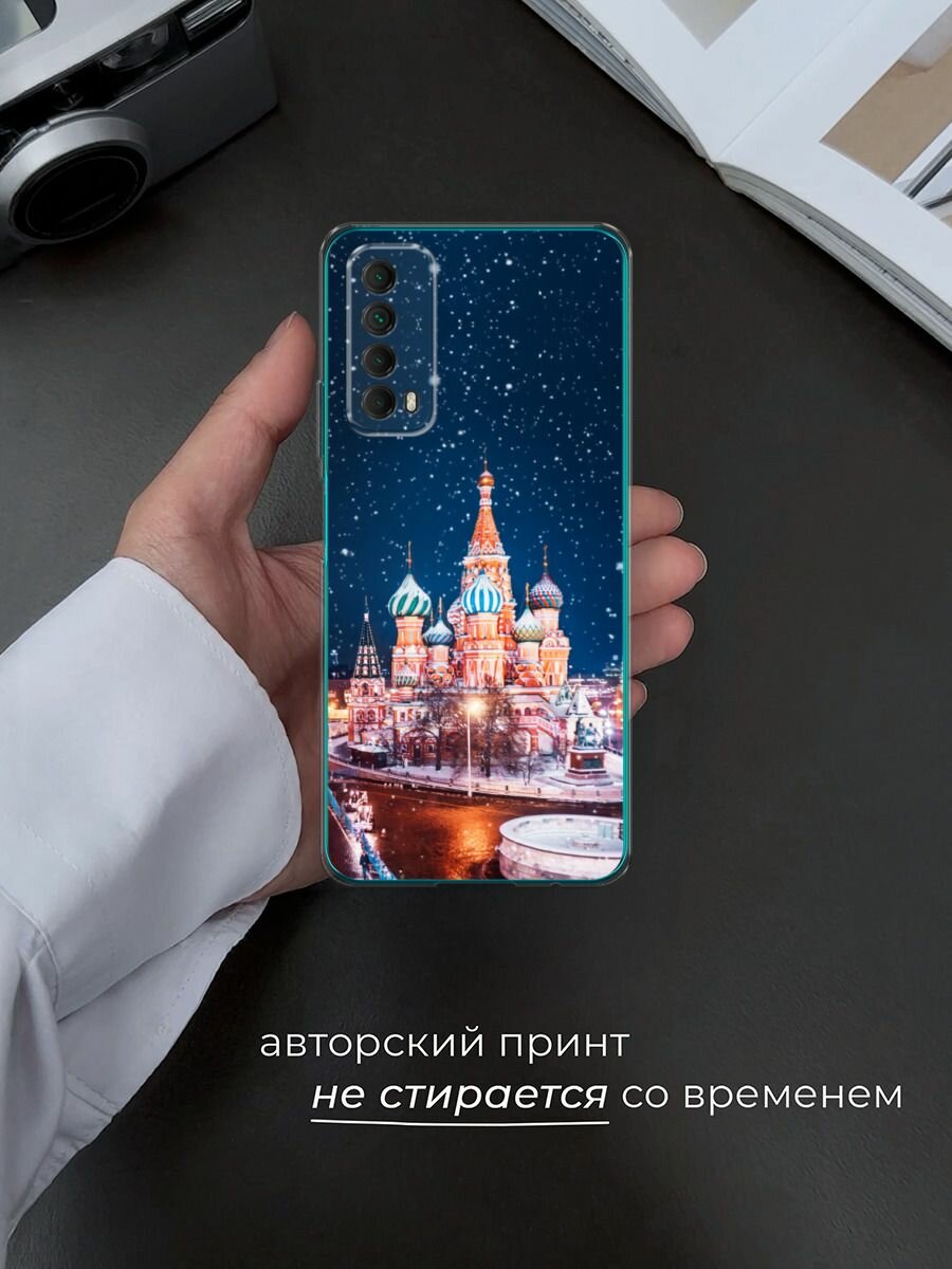 Чехол на Huawei P Smart 2021 / Хуавей П Смарт 2021 с принтом "Москва 1" — фото 1