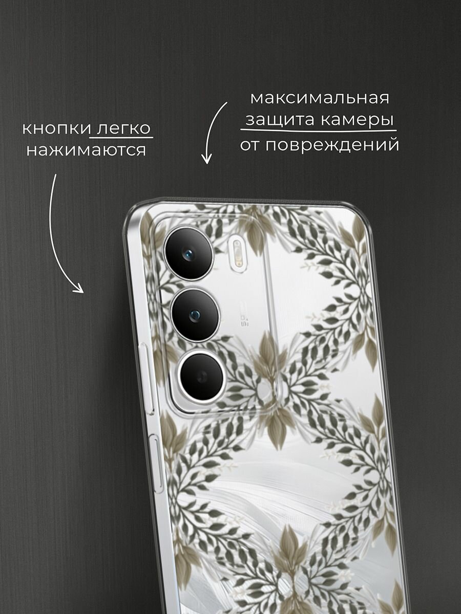 Чехол на Realme C71/P3 Lite 4G / Реалми С71/P3 Лайт 4G с принтом "Калейдоскоп цветов" — фото 1