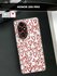 Чехол на Honor 200 Pro / Хонор 200 Про с принтом "Легкие бордовые сердечки"
