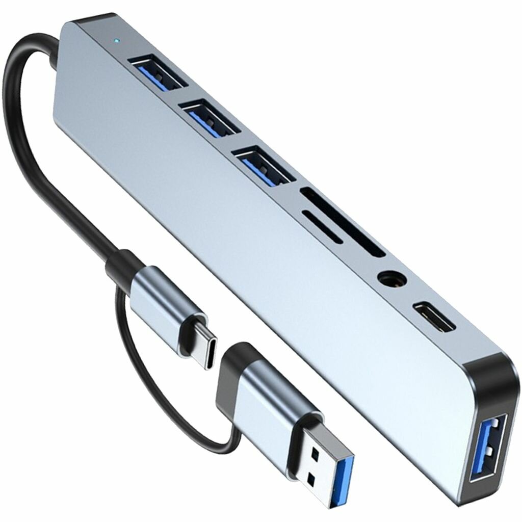 USB3.0+USB C разветвитель кабель к 3xUSB2.0+1xUSB3.0+1xType кардридер для ПК