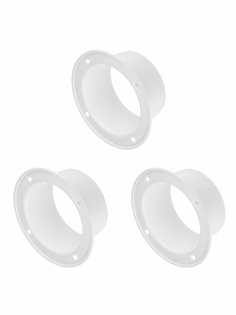 Фланец для круглых воздуховодов d100 мм пластиковый (3 шт.)