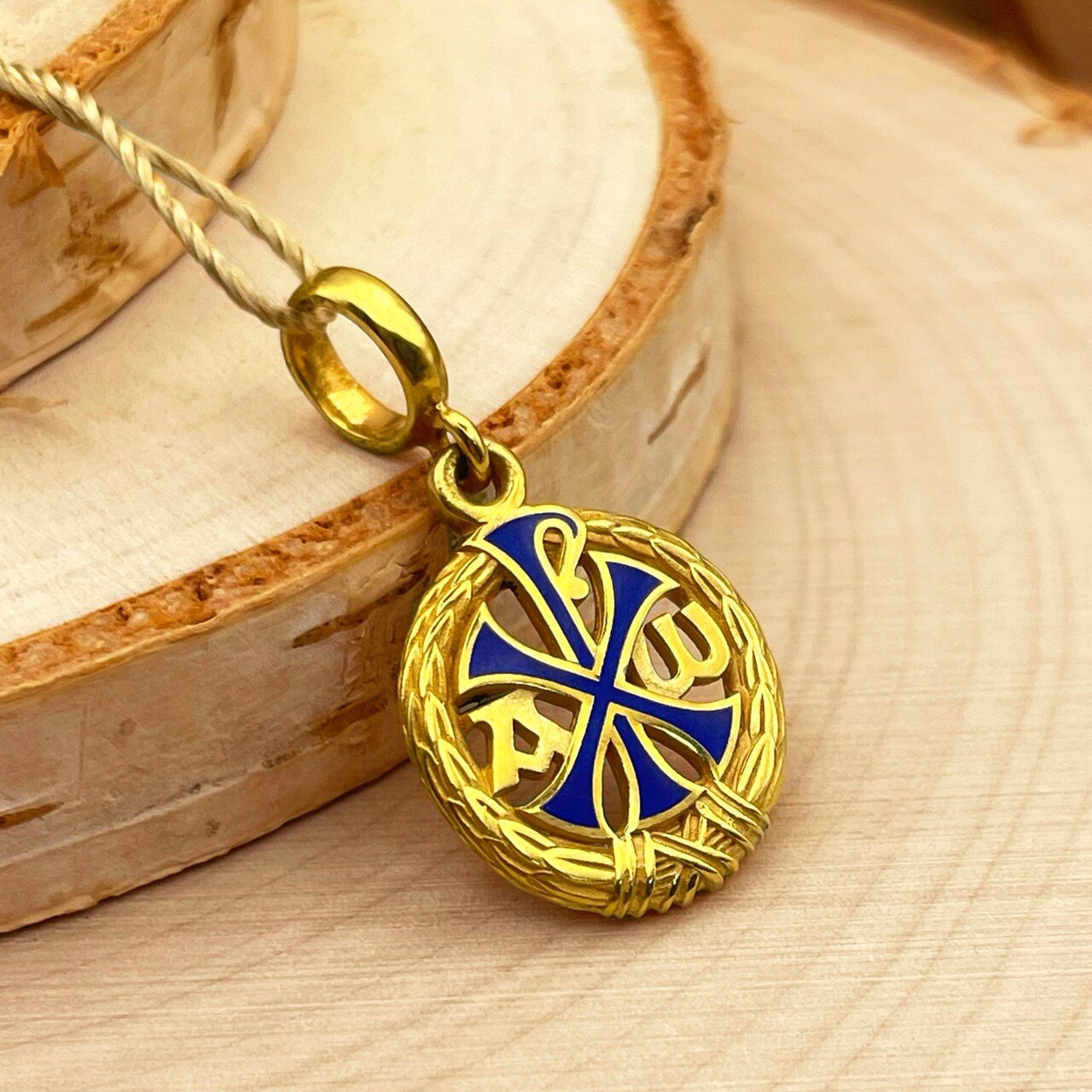 Подвеска Русские Мастерские, серебро, 960 проба, золочение, оксидирование, чернение, эмаль