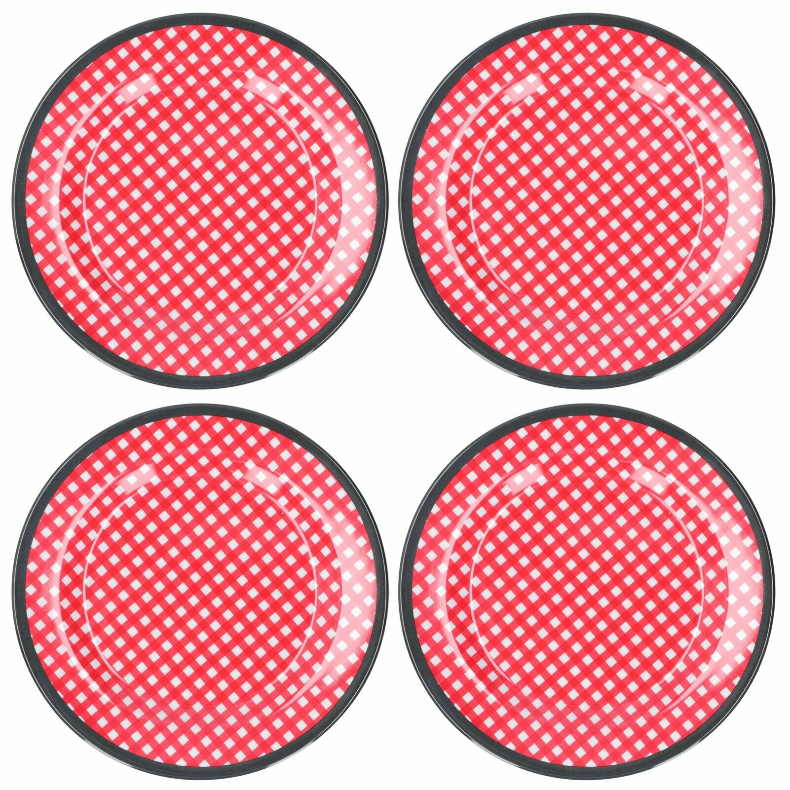 4шт 9 дюймов салатница красные сетки фруктовая тарелка посуда посуда для ресторана отеля