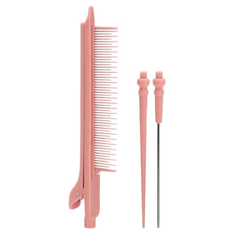 Портативная расческа для мелирования, Розовый