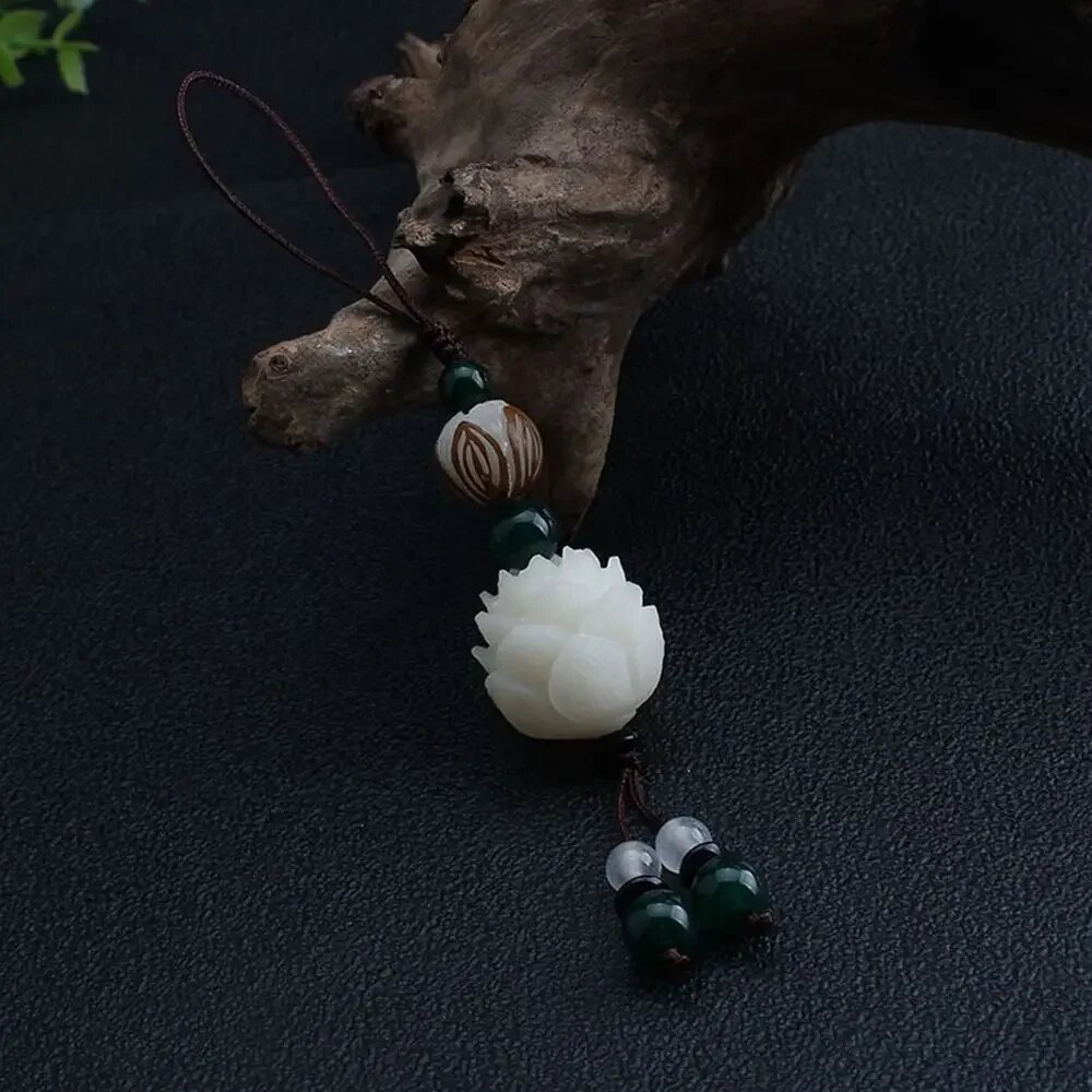 Ремешок для телефона, аксессуары для телефона в китайском стиле, ремешок для телефона Bodhi, брелок с цветком лотоса, сумка, подвеска, ремешок для мобильного телефона B