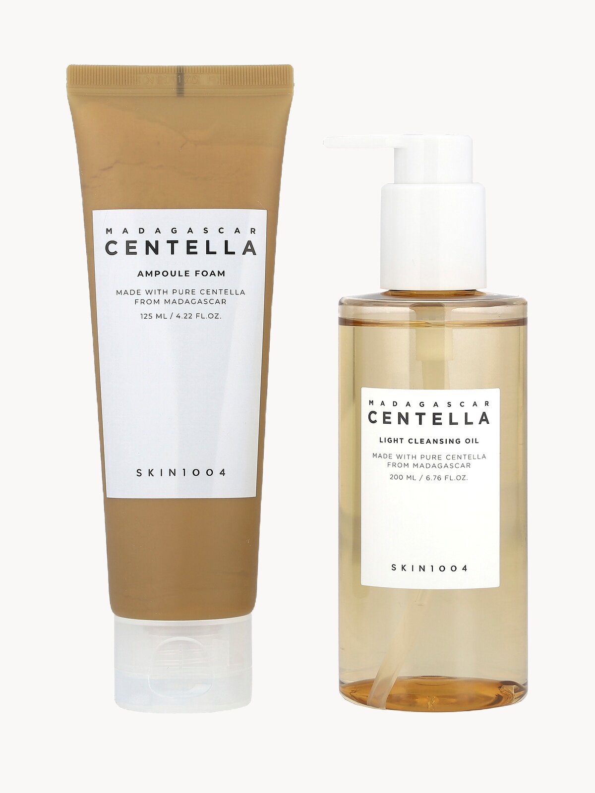 SKIN1004 Double Cleansing Duo Набор из полноразмерных средств(200ml+125ml)Пенка для умывания+Гидрофильное масло