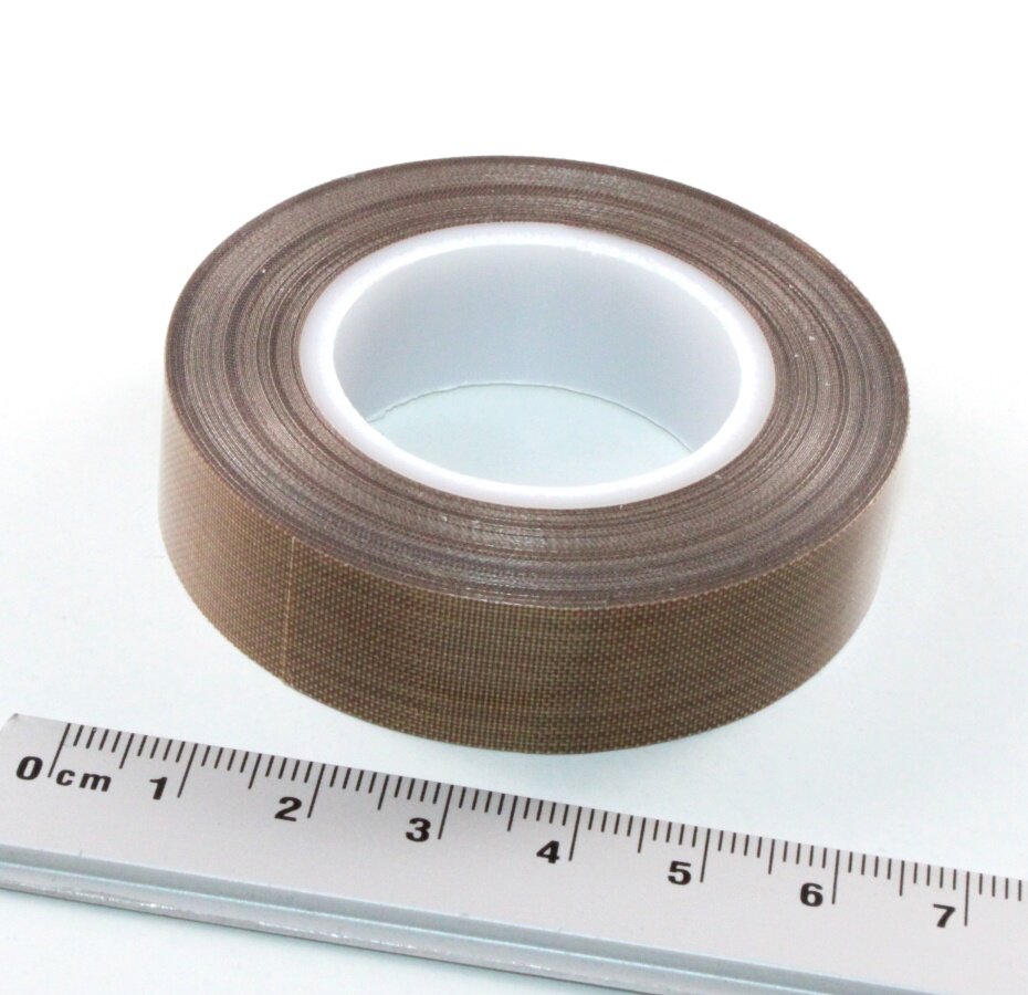 Лента тефлоновая самоклеящаяся арм. стеклотканью 0,18мм х 15мм х 10 м