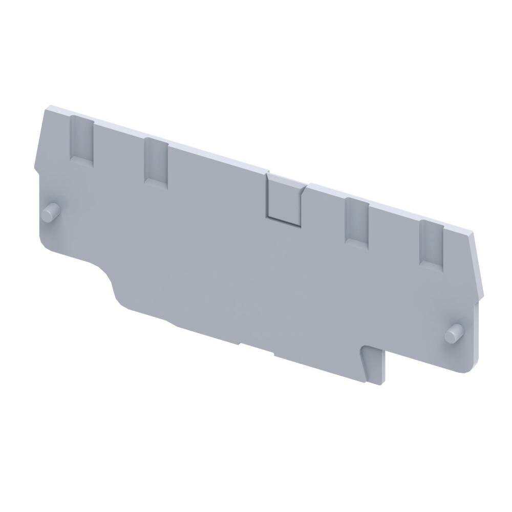 Крышка концевая КЭАЗ OptiClip EPCX2,5-4-QUATTRO, серый для клемм CX2.5-4-QUATTRO