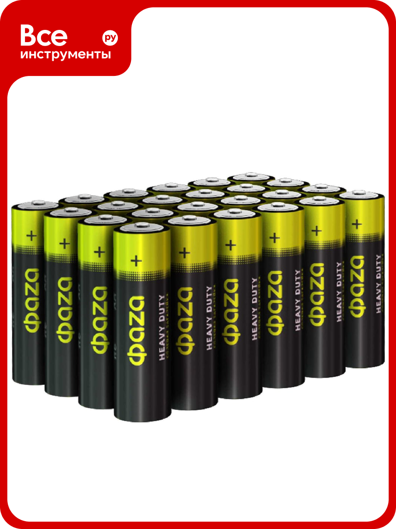 Элемент питания ФАZА солевой AAA/R03 1.2В Heavy Duty Pack-24 (уп.24шт)