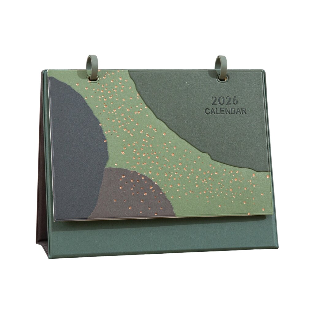 Миниатюрный календарь-планировщик 2026 года Комбинированный блокнот Компактный дизайн, удобство письма, Декоративные канцелярские принадлежности