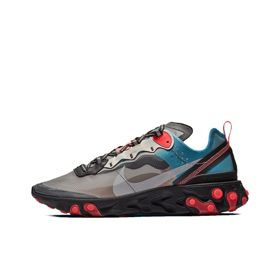 Кроссовки NIKE React Element 87, размер EU 41 стопа (26CM), серый — фото 1