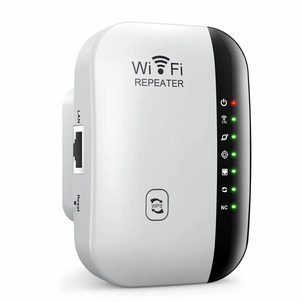 Ретранслятор WiFi, для домашнего использования, с вилкой ЕС, 300м, белый