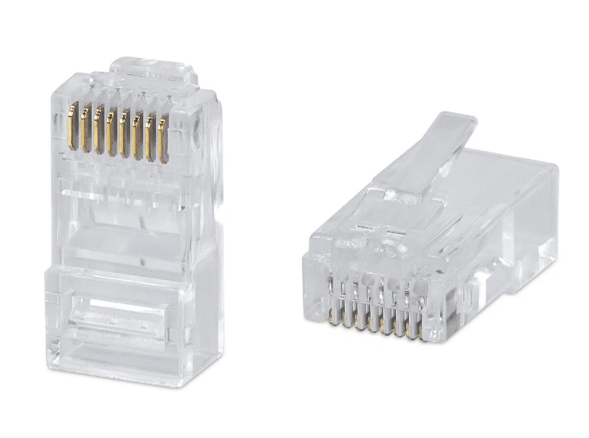 1шт. Разъём Cabeus RJ45 Cat. 6 для одножильного и многожильн