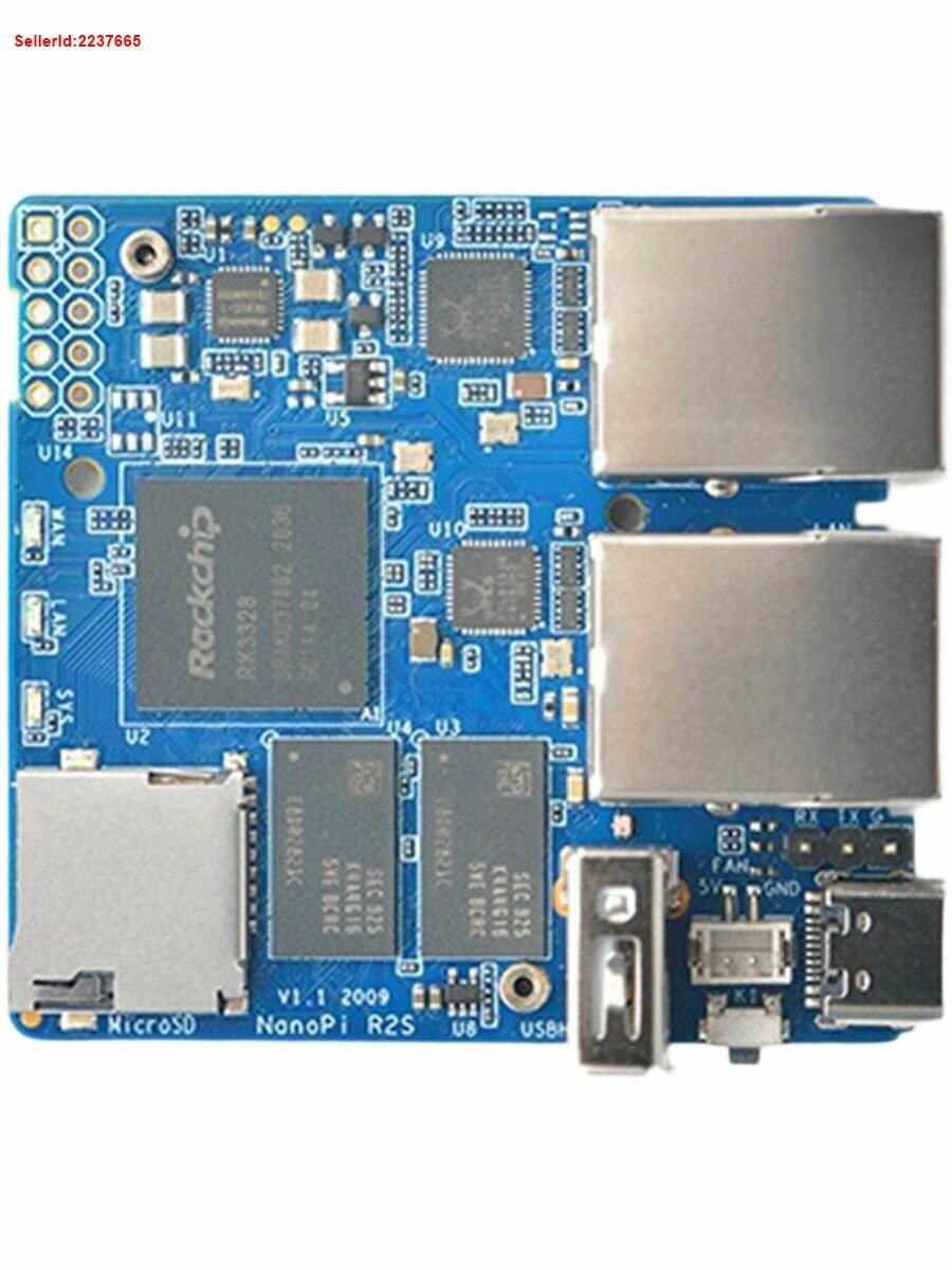 Для мини-маршрутизатора NanoPi R2S с одной платой Rockchip RK3328 Quad-Core
