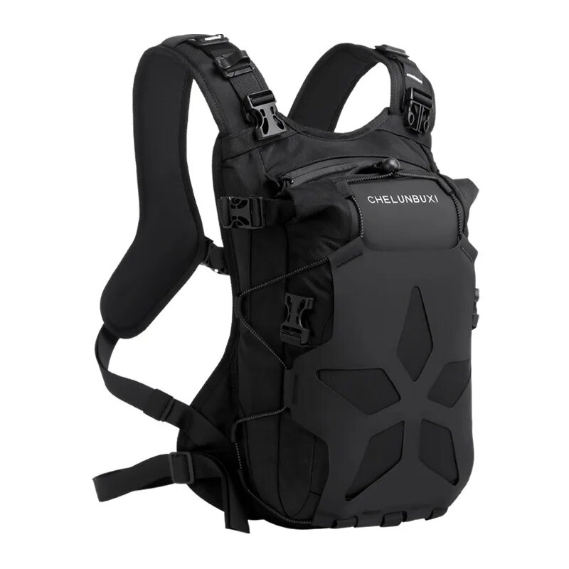 Рюкзак для мотоциклистов с пятью звездами, полая дизайнерская Водонепроницаемая тканевая оксфордская вместительная светоотражающая полоска, рыцарская сумка