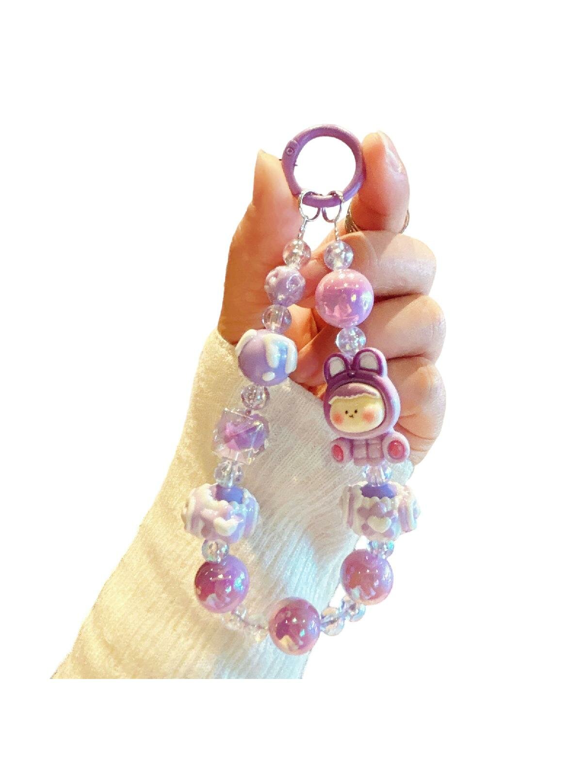 Красочная цепочка для телефона из бисера, автомобильные брелки, камера, рюкзак, подвеска для телефона