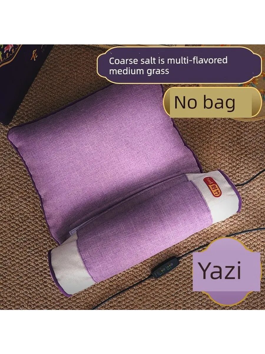 Цилиндрическая подушка для шеи (фиолетовая — без подушки)