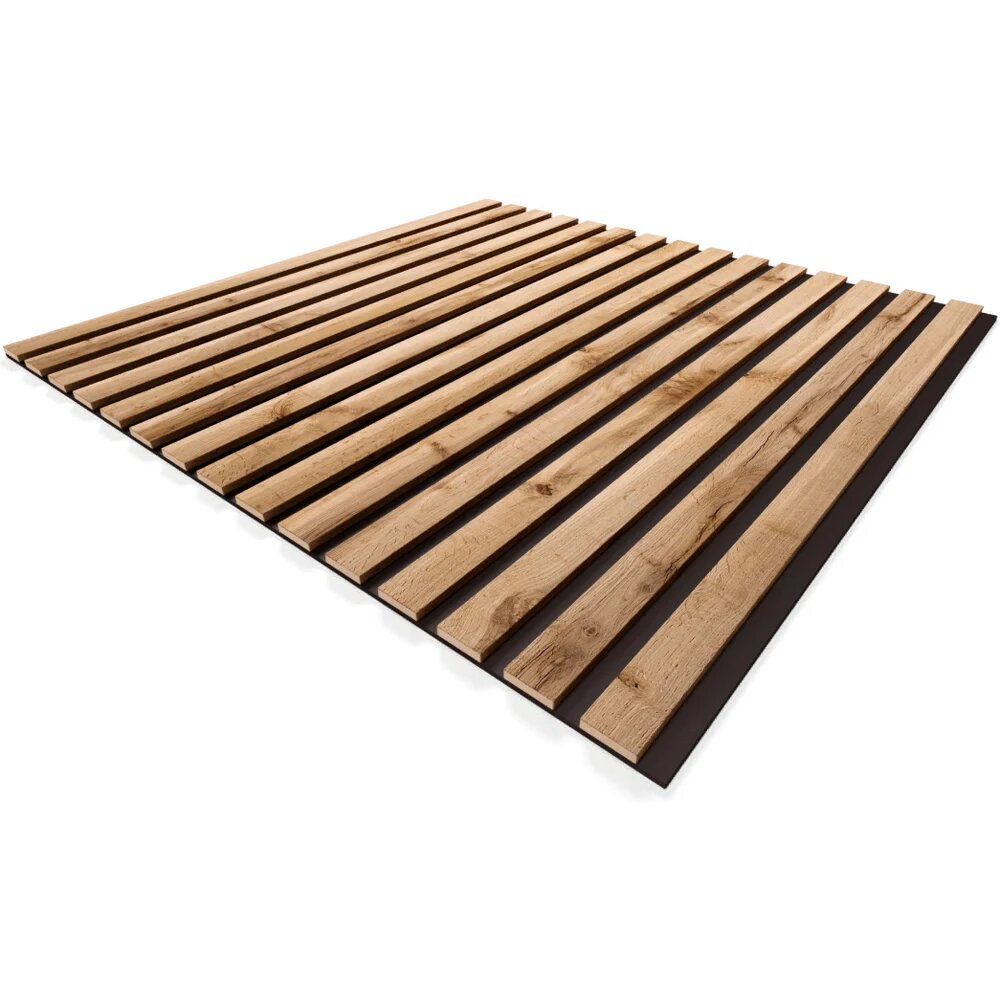 Панель стеновая акустическая STELLA МДФ Comfort Light Пекан 600x600x9 (уп.1шт.) ЦБ-00016291