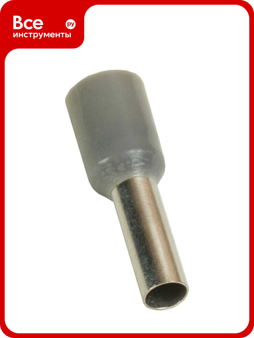 Наконечник штыревой втулочный НШвИ КЭАЗ OptiKit T-Shv-PVC без изоляции, металлический, для опрессовки