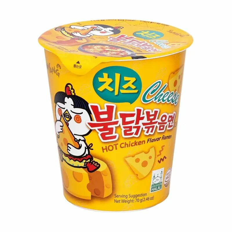 Лапша быстрого приготовления SAMYANG, 80 г - прекрасный обед в азиатском стиле