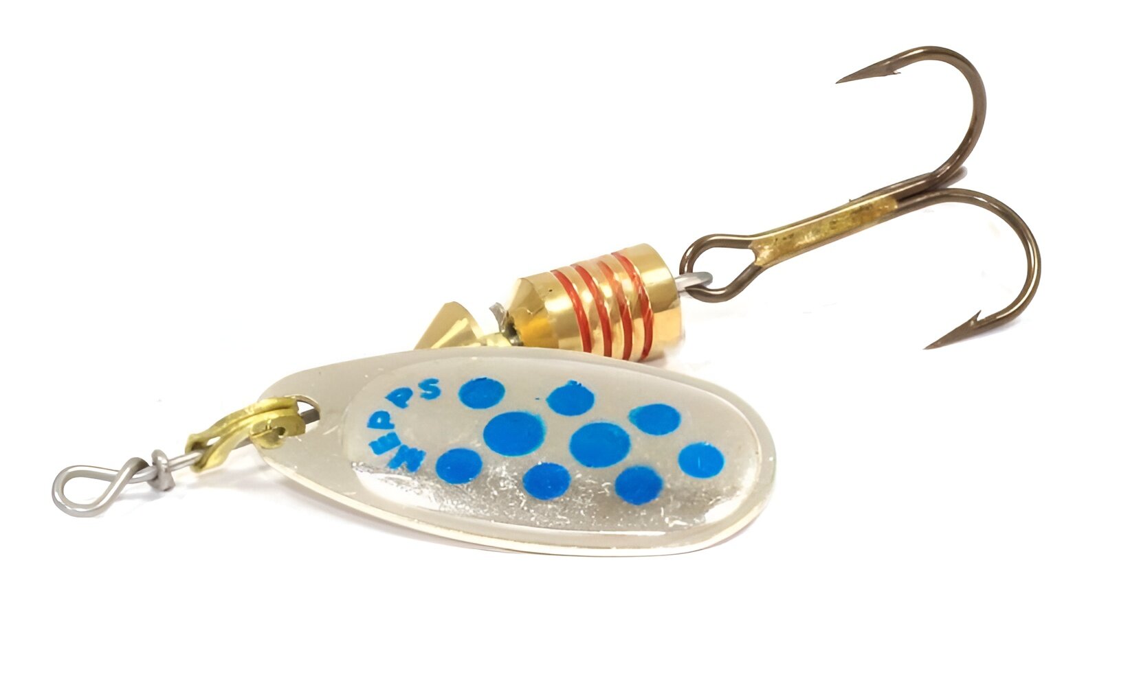 Блесна вращающаяся Mepps COMET PTS, 5, SILVER/Blue dots, 1 шт.