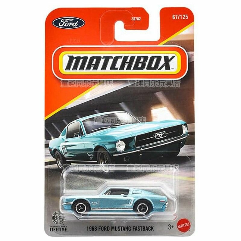 Машинка Matchbox 1:64 1968 FORD MUSTANG FASTBACK Die-cast Alloy Model Collection Toy Children Gifts