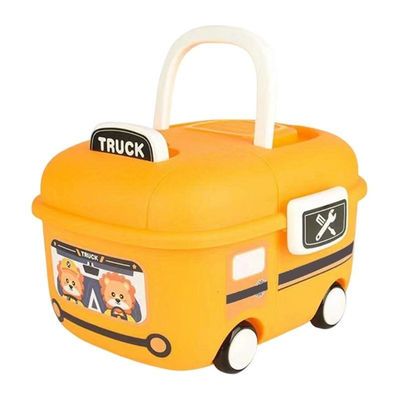 Органайзер для игрушек в виде машины, Желтый - средний размер
