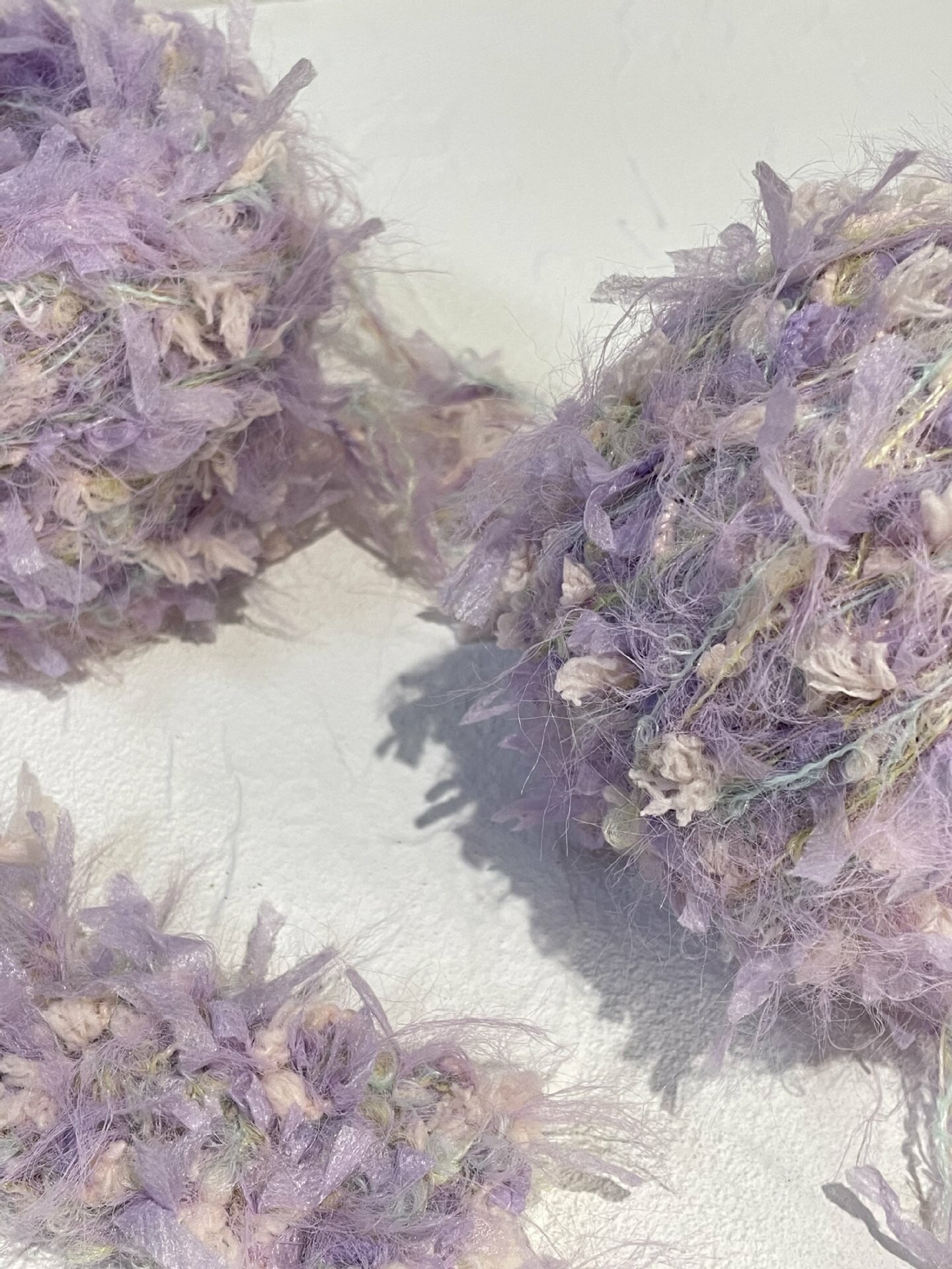 Y【Фиолетовая вистерия】Фиолетовая ручная смешанная пряжа DIY специальная пряжа для ручного вязания крючком, пряжа в клубке, игла для вязания, сумка из смешанной пряжи